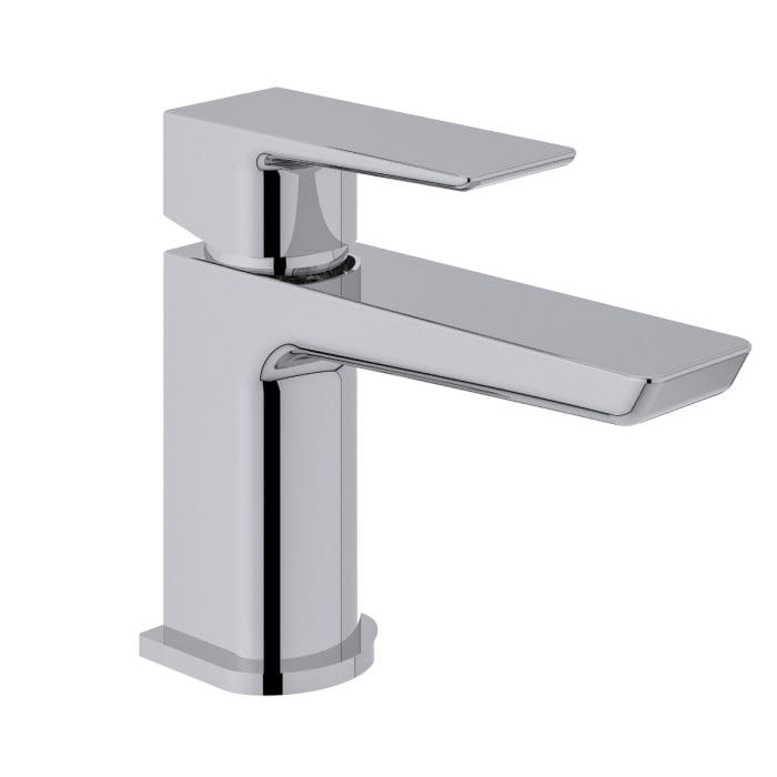 Cascade Una Mini Basin Mixer with Push Button Waste - Wave Bathrooms