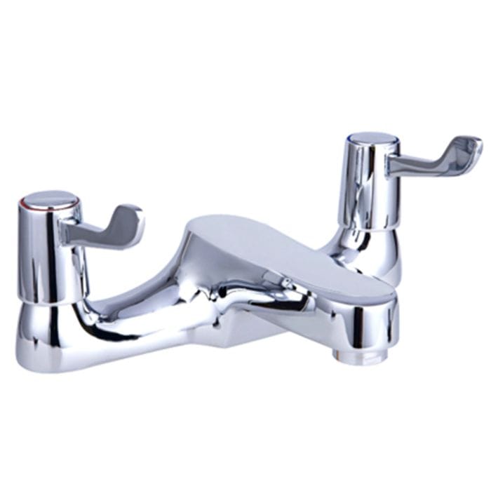 Cascade Quarter Turn Lever Taps Bath Filler - Wave Bathrooms