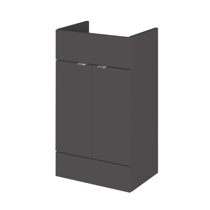 Cascade Union Full Depth Grey Gloss Vanity Unit - Wave Bathrooms